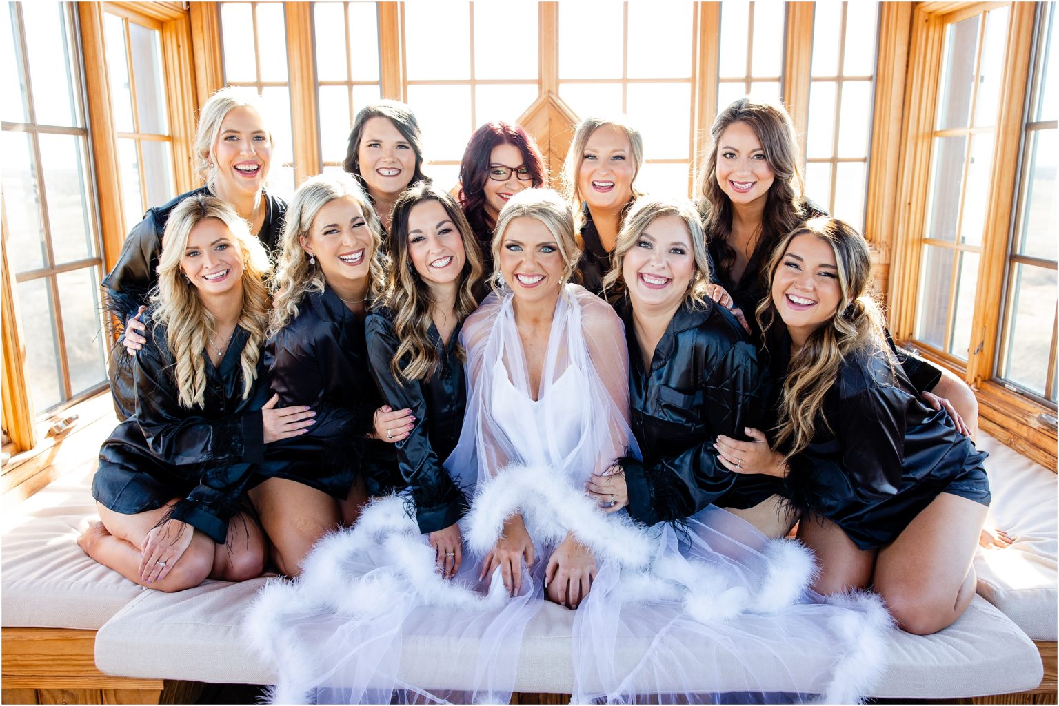 Mandee and Scott - A Glamorous Black and White Winter Wedding at the ...