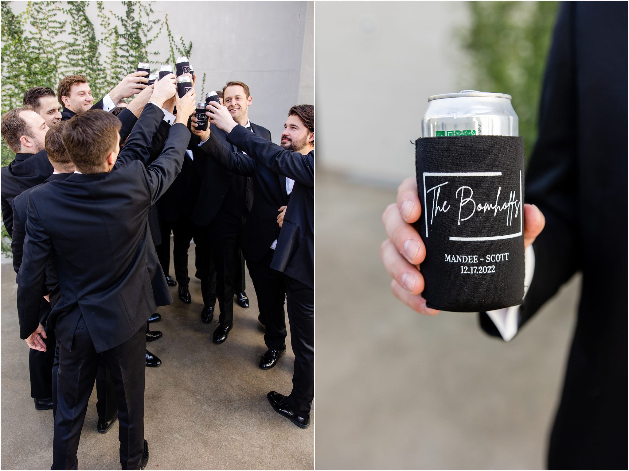 Mandee and Scott - A Glamorous Black and White Winter Wedding at the ...