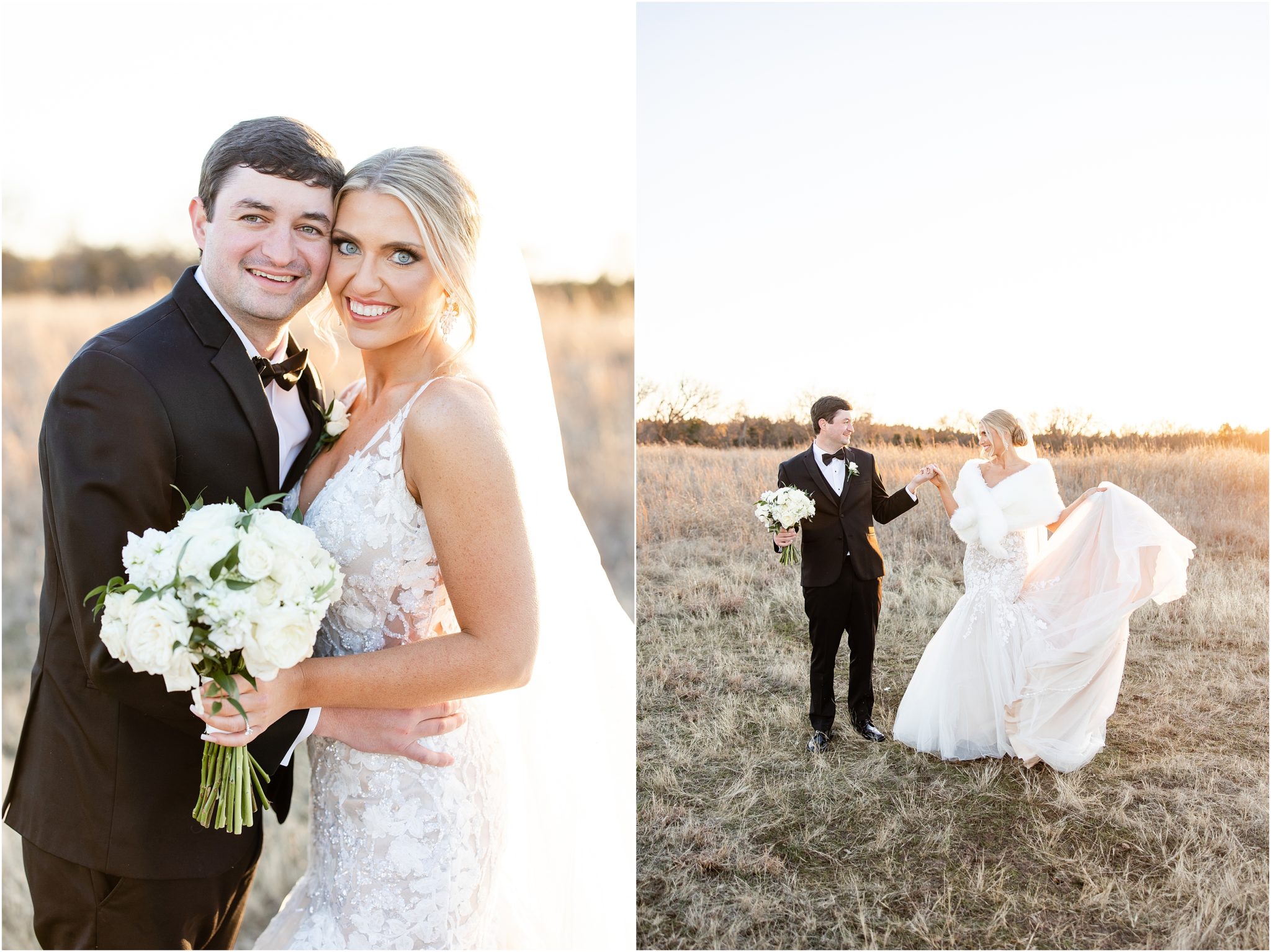 Mandee and Scott - A Glamorous Black and White Winter Wedding at the ...